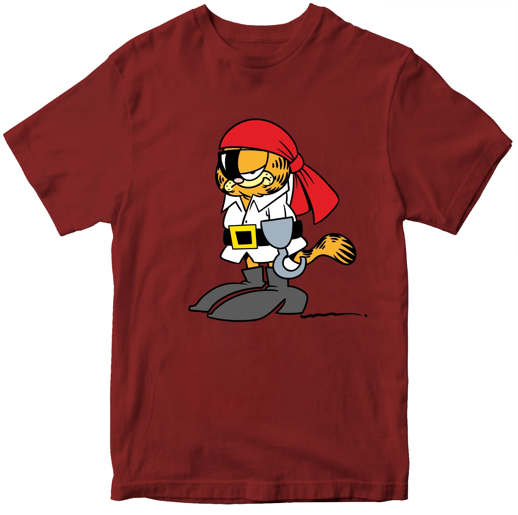 Garfield Grumpy Pirate 100% Cotton T-shirt