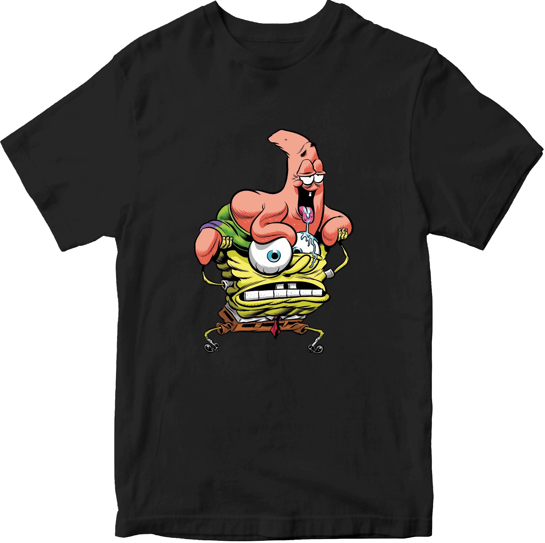 Spongebob Carrying Patrick 100% Cotton T-shirt