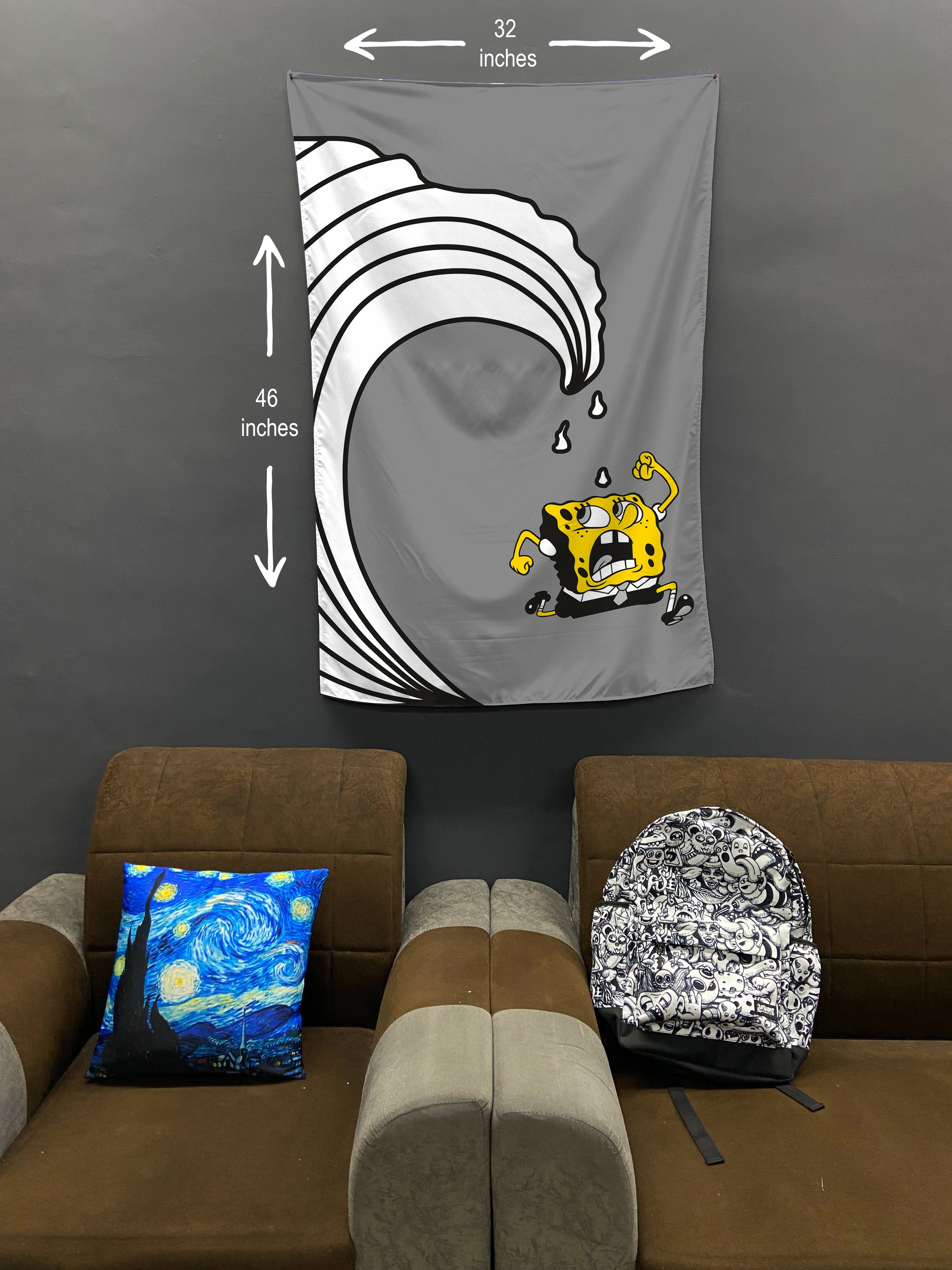 Spongebob Wave Run Flag