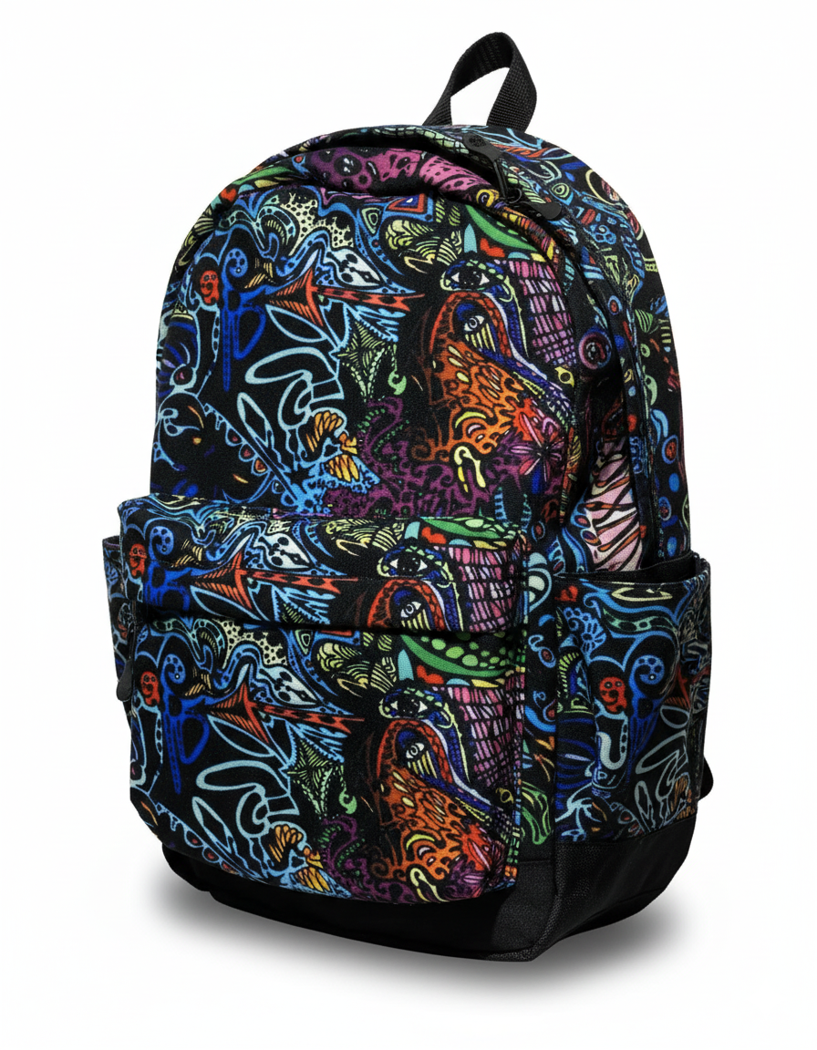 Acid Trip Canvas Backpack