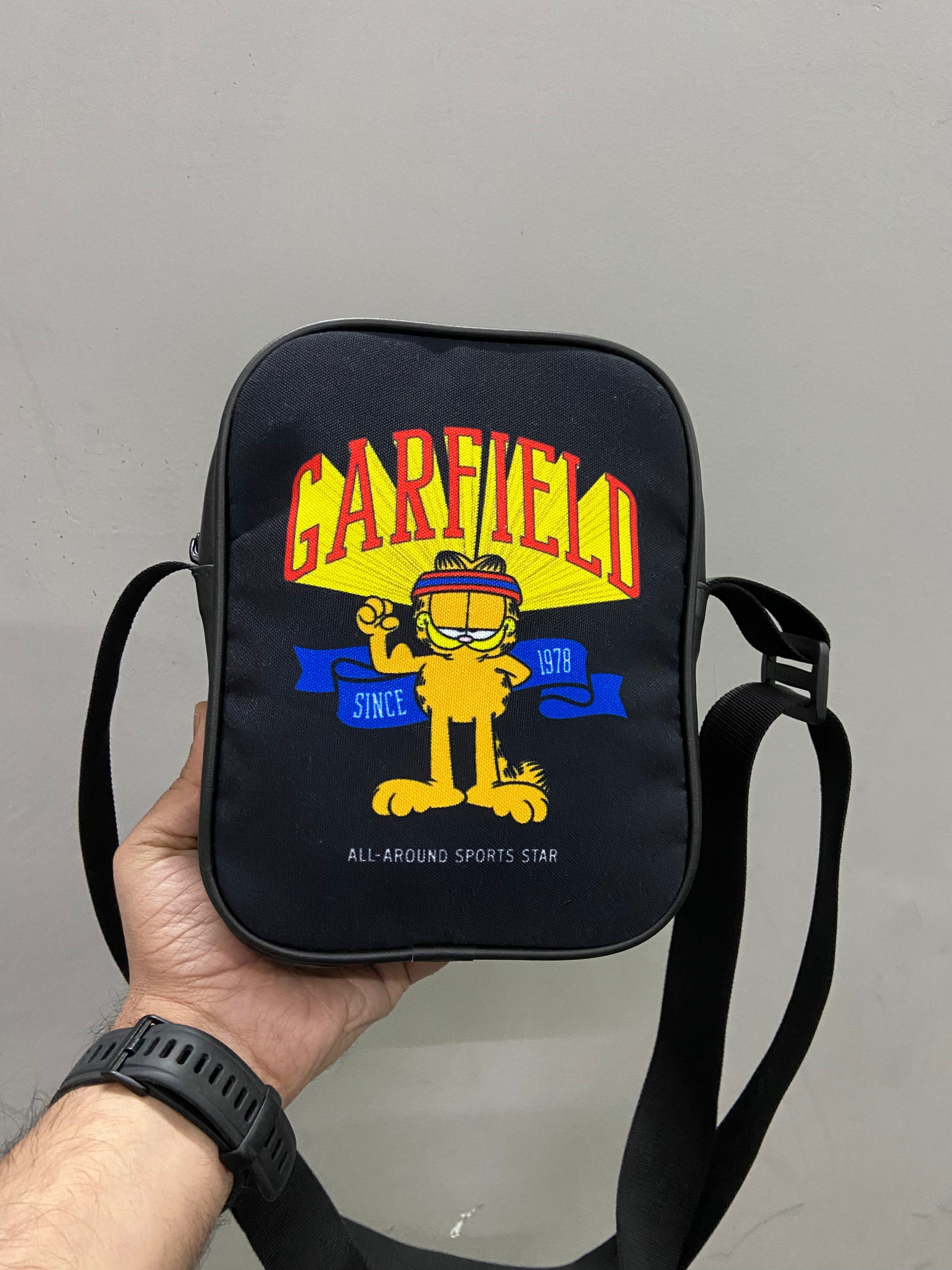 Garfield Varsity Faux Leather Side Sling Bag