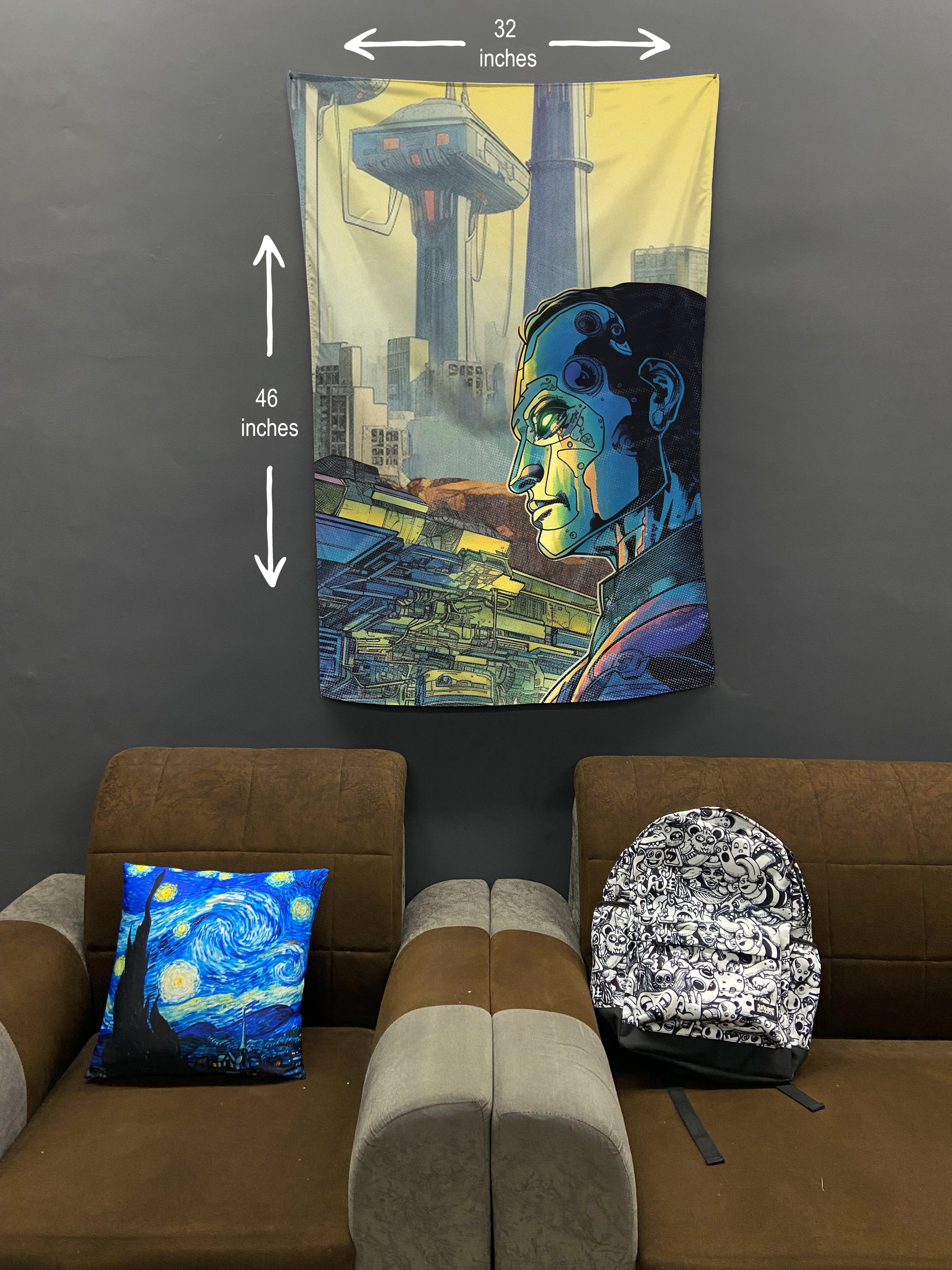 Cyberpunk Room Flag