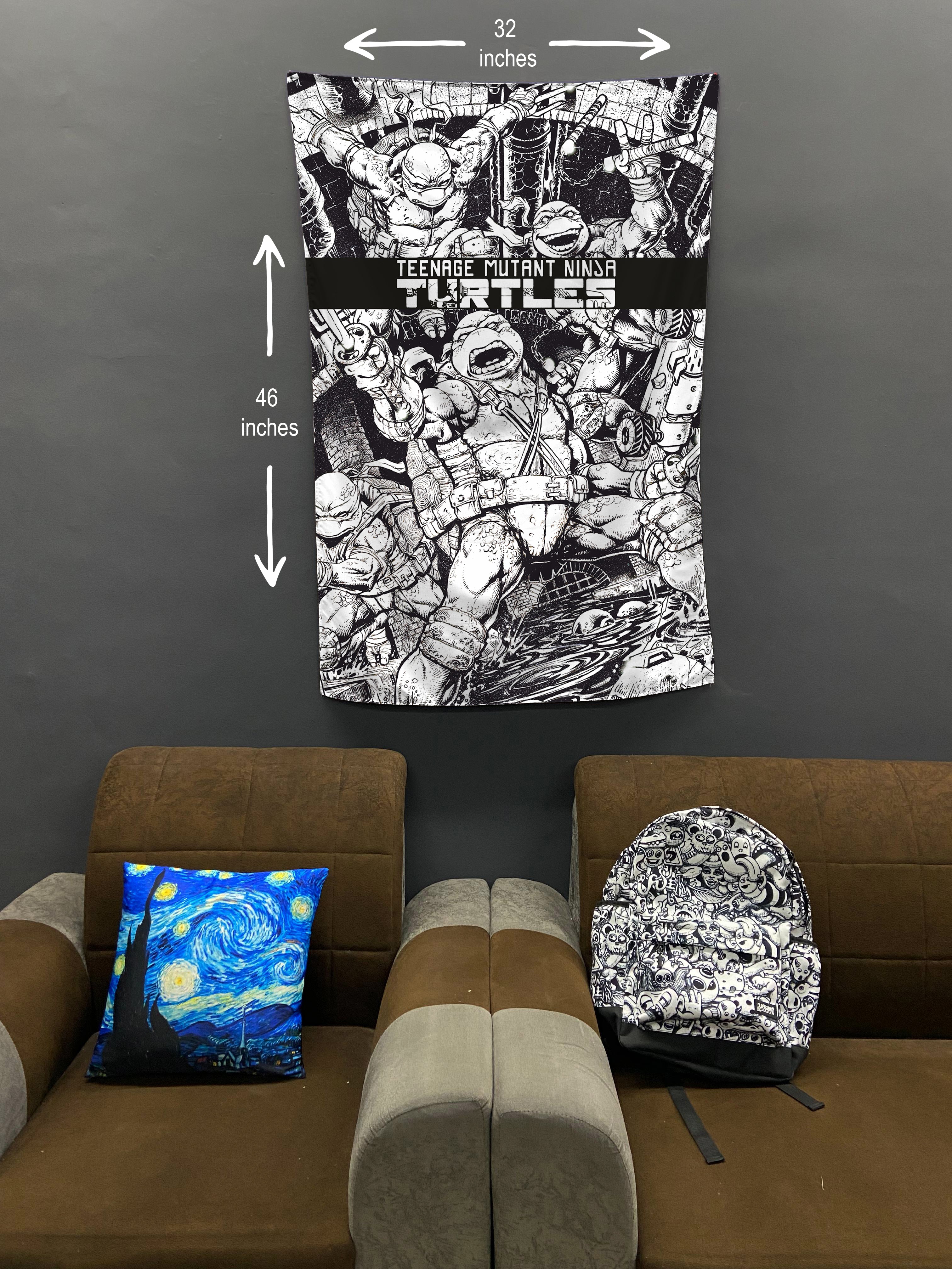 Ninja Turtles Battle Comics Flag