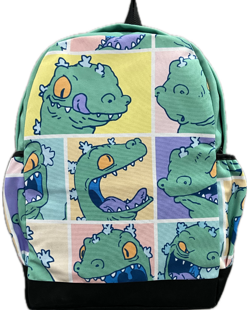 Reptar Rugrats Canvas Backpack