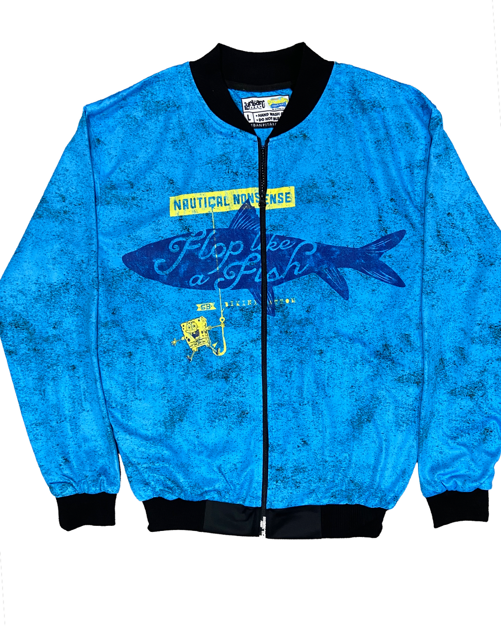 Spongebob Flop Like A Fish Bomber Jacket